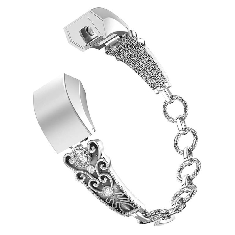Vintage Stainless Steel Bracelet for Fitbit Alta & HR | StrapsCo