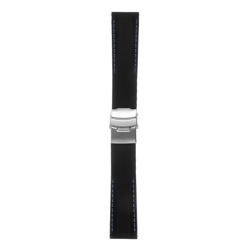 Rubber Strap with Stitching & Clasp - Quick Release | StrapsCo