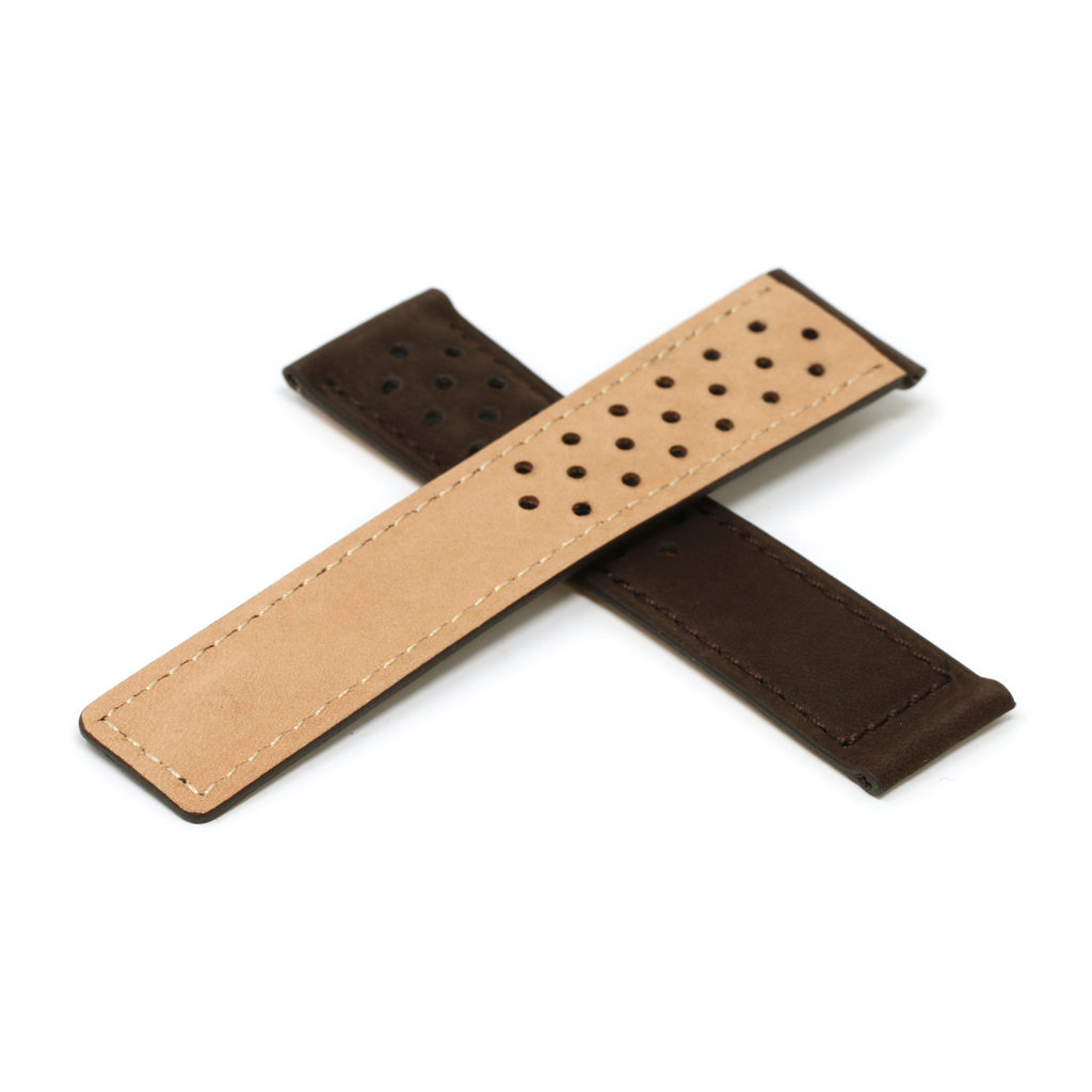 Perforated Suede Strap for Tag Heuer Carrera | StrapsCo