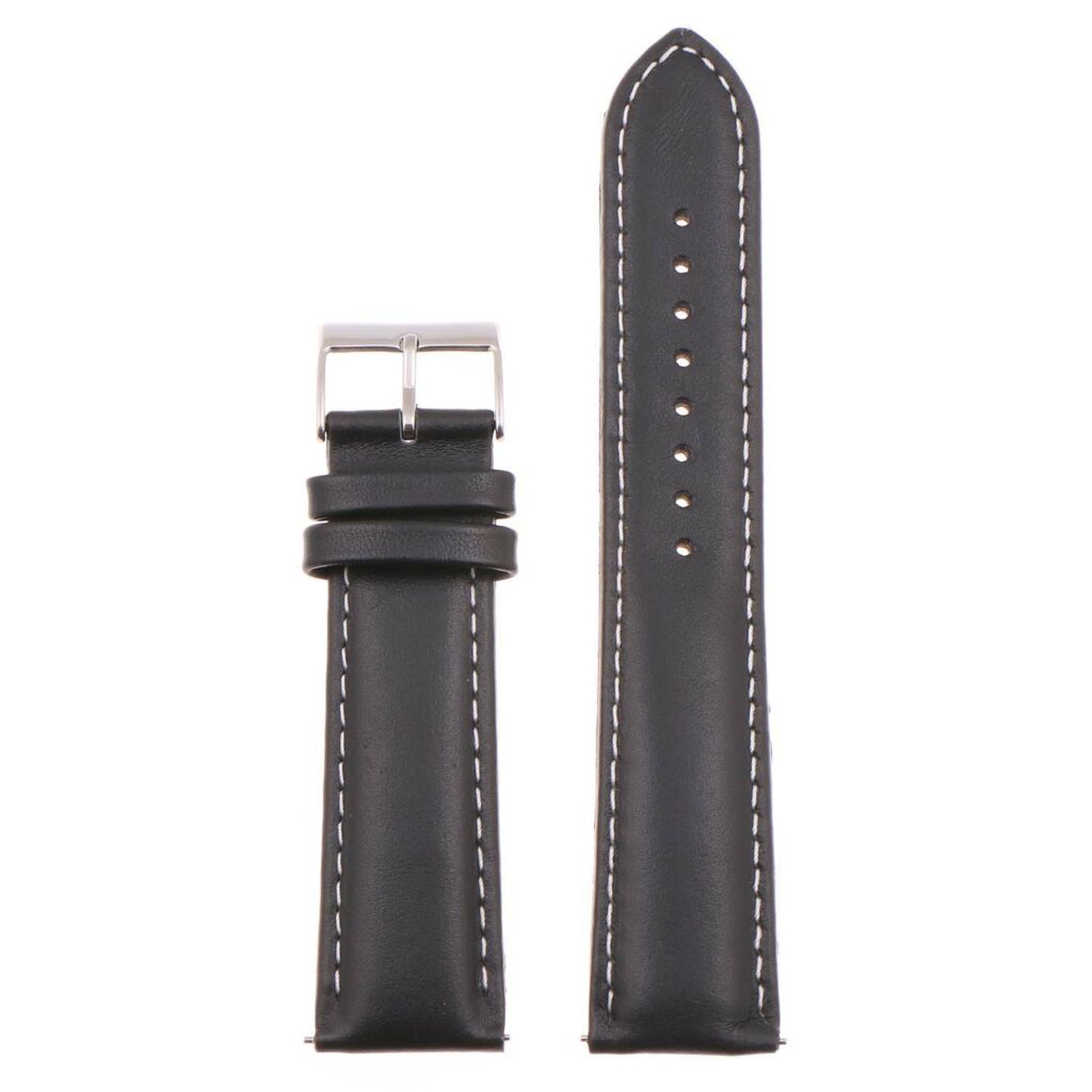 22mm Leather Smart Watch Strap (Short, Standard, Long) | StrapsCo