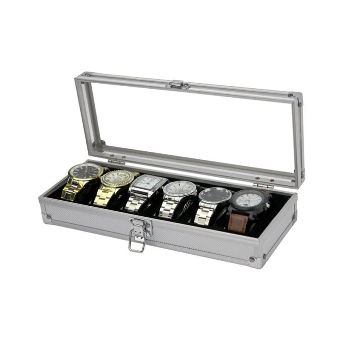 Aluminum Watch Box for 6 Watches | StrapsCo