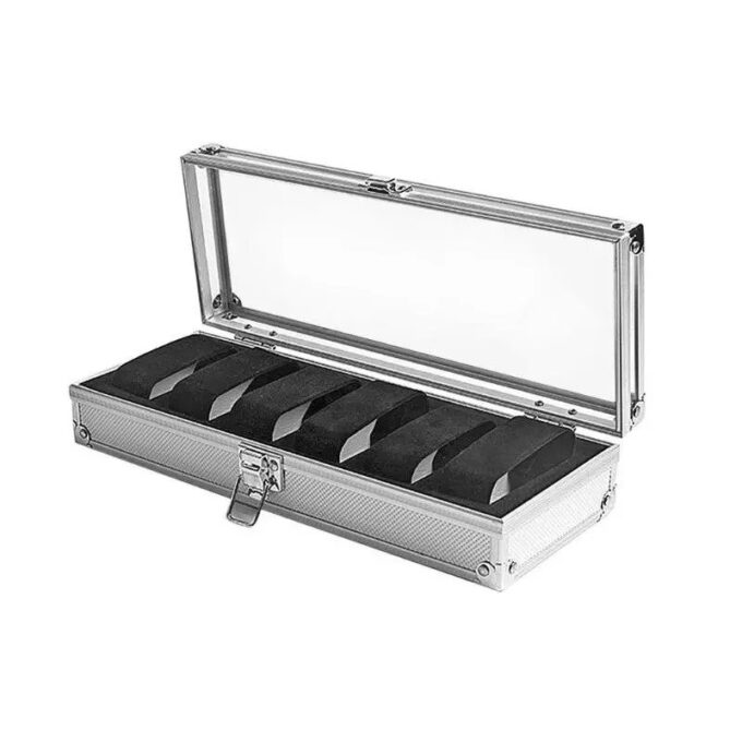 Aluminum Watch Box for 6 Watches | StrapsCo