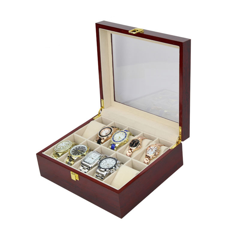 Wood Watch Box for 10 Watches | StrapsCo