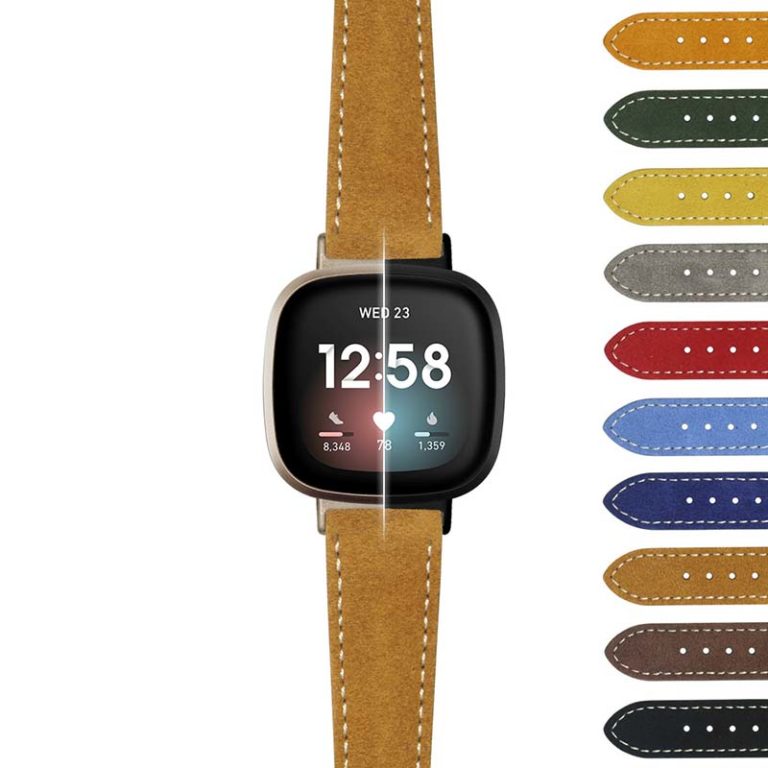 Classic Suede Strap (Short, Standard, Long) for Fitbit Versa 3 | StrapsCo