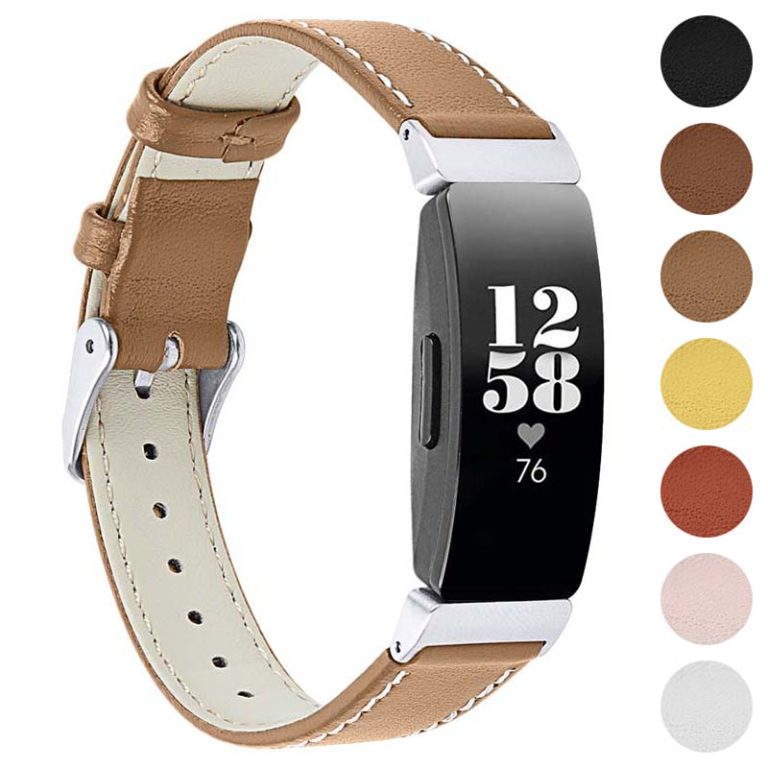 Slim Leather Strap for Fitbit Inspire 2 | StrapsCo